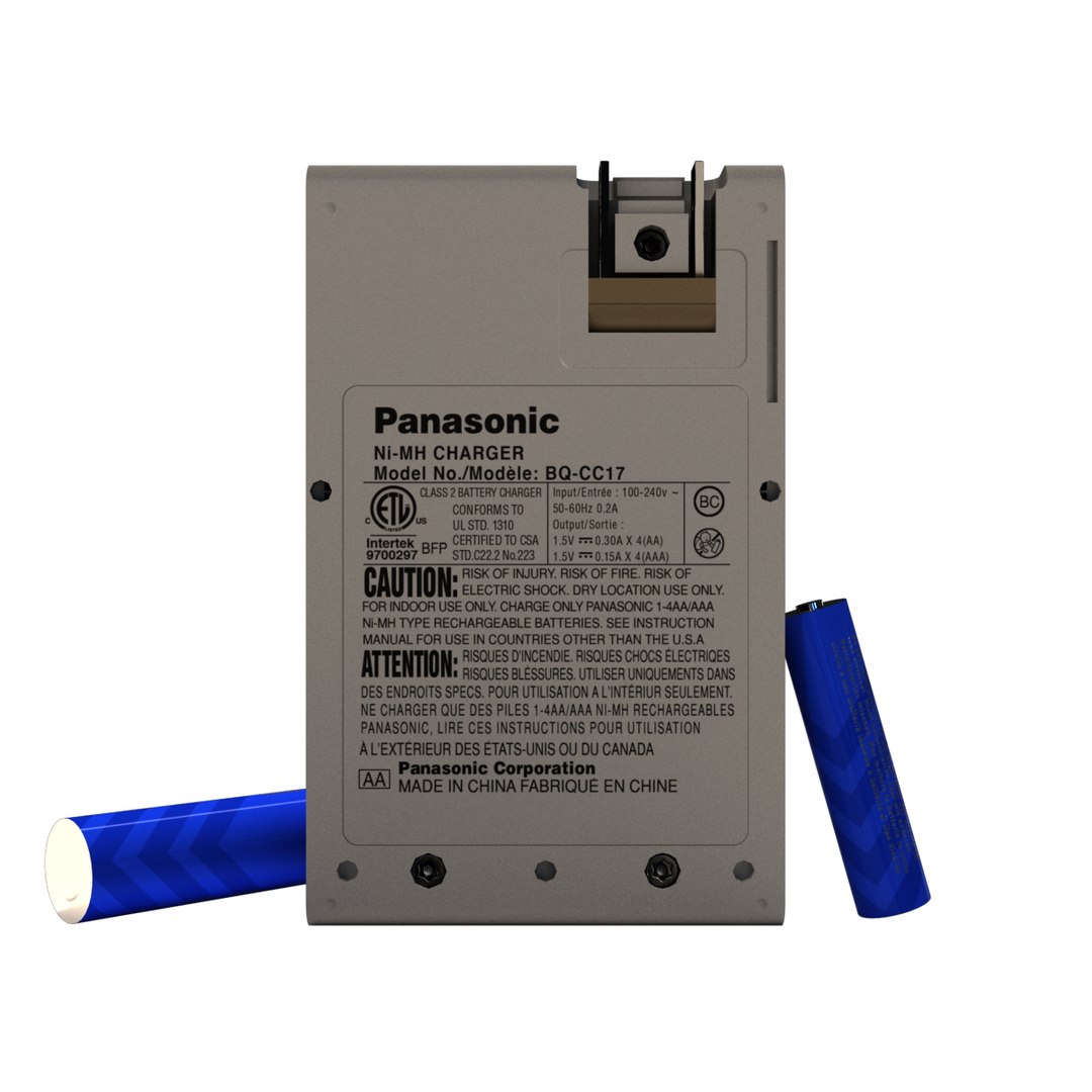 3D panasonic battery charger - TurboSquid 1442241