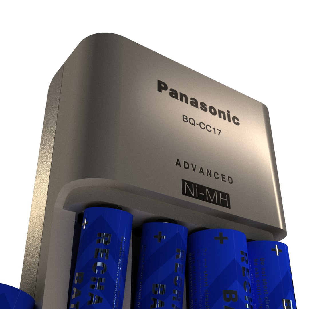 3D panasonic battery charger - TurboSquid 1442241