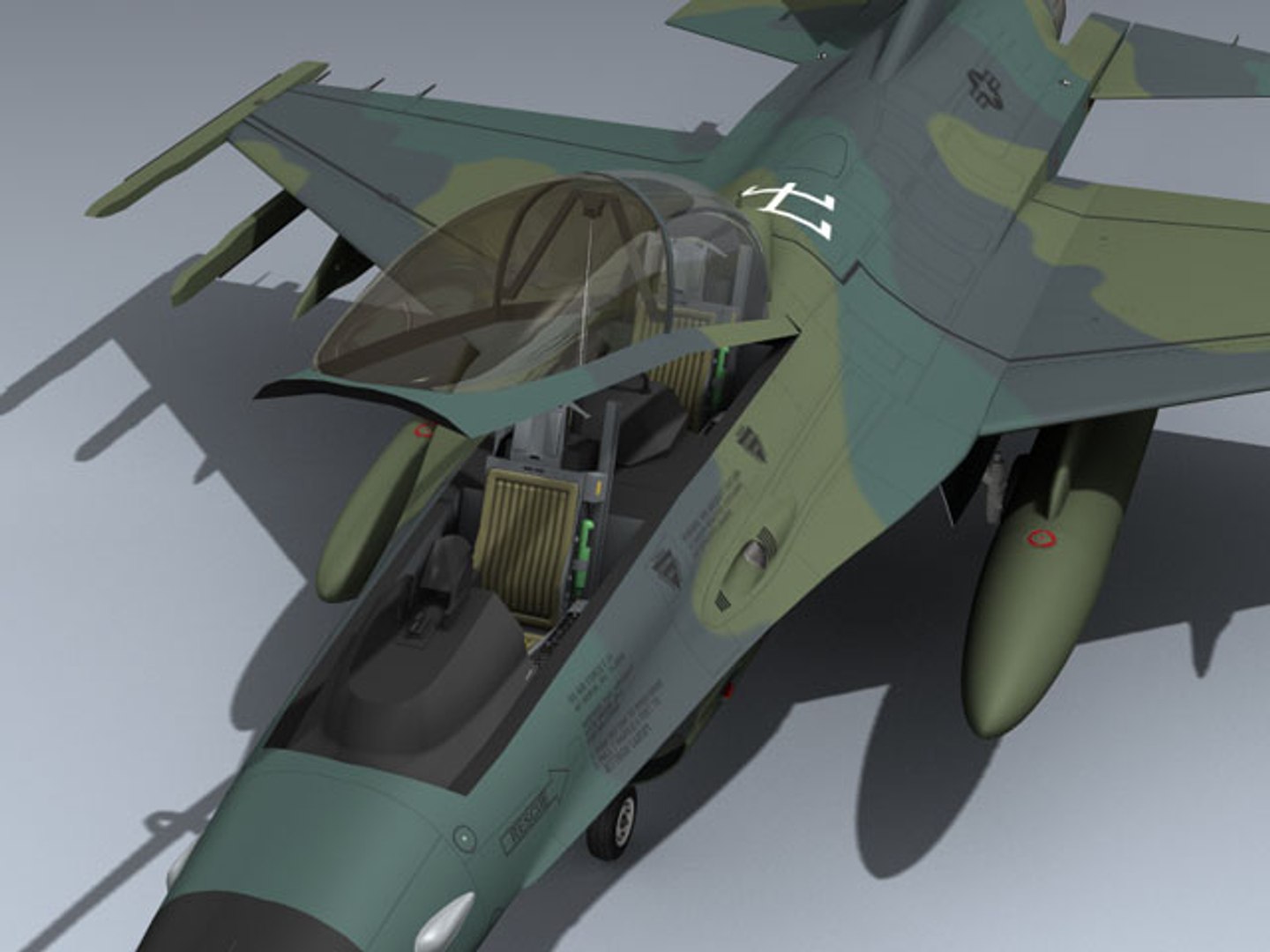 max usaf f-16b falcon eye
