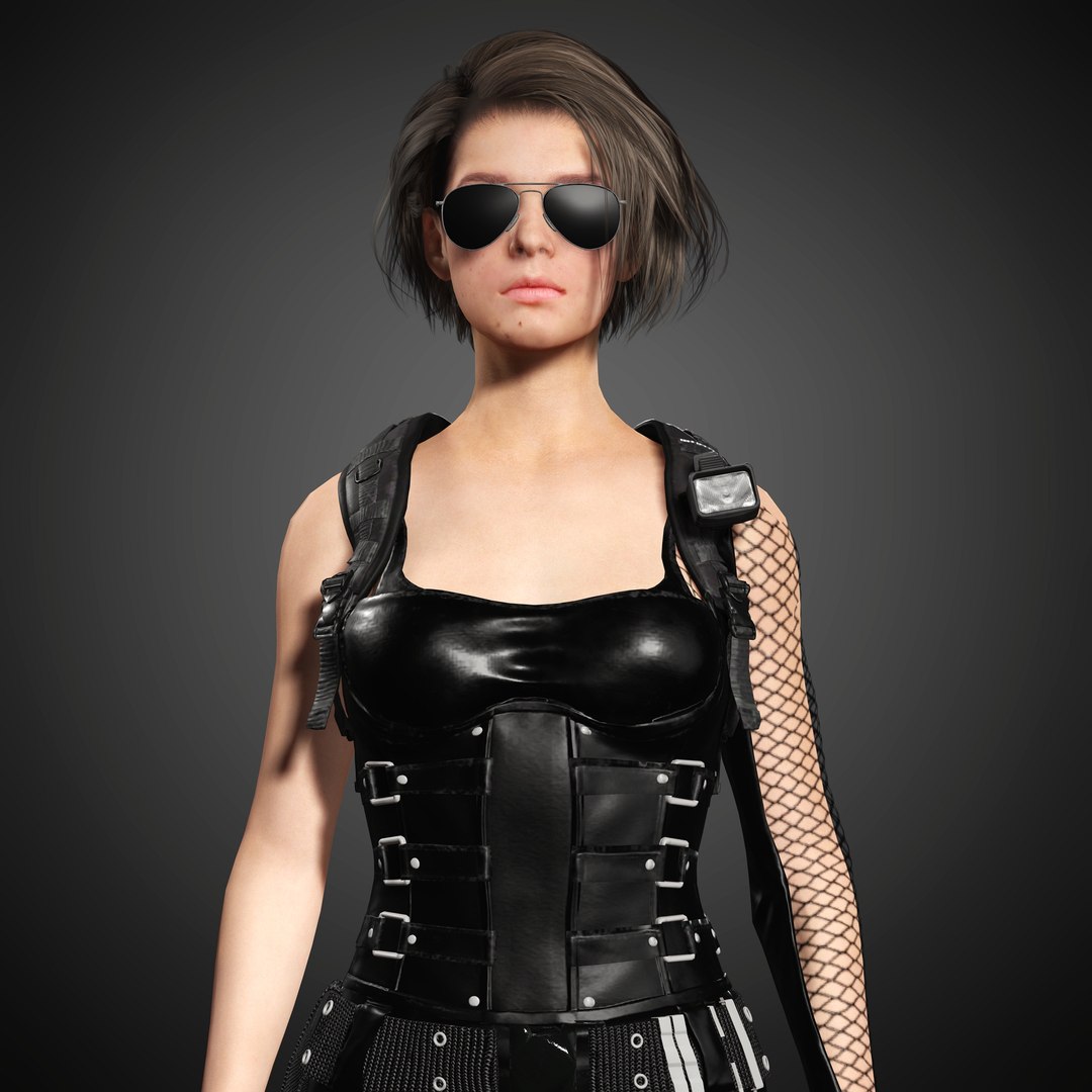 3D Model Jill Valentine Character - TurboSquid 2419230