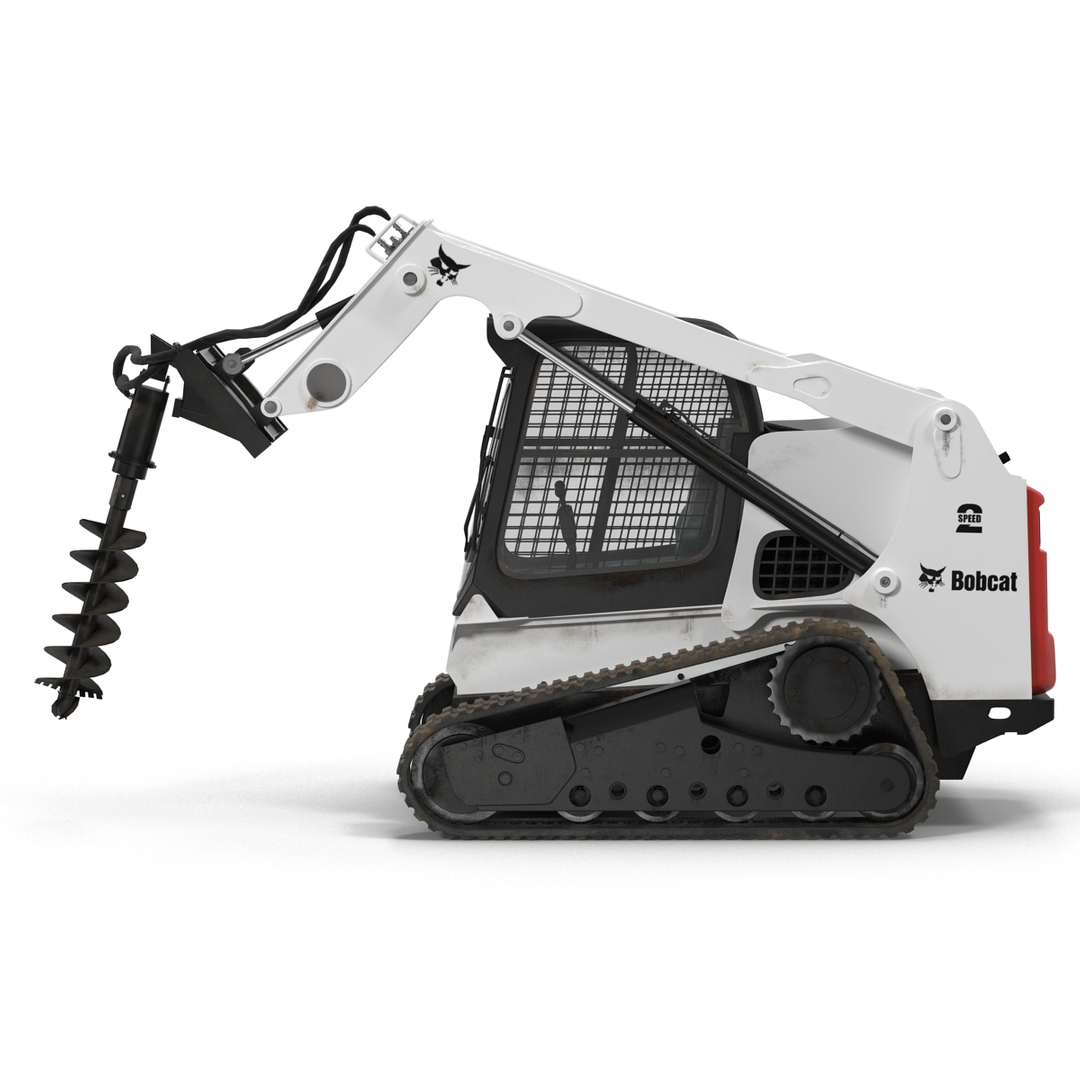 3d model compact tracked loader bobcat