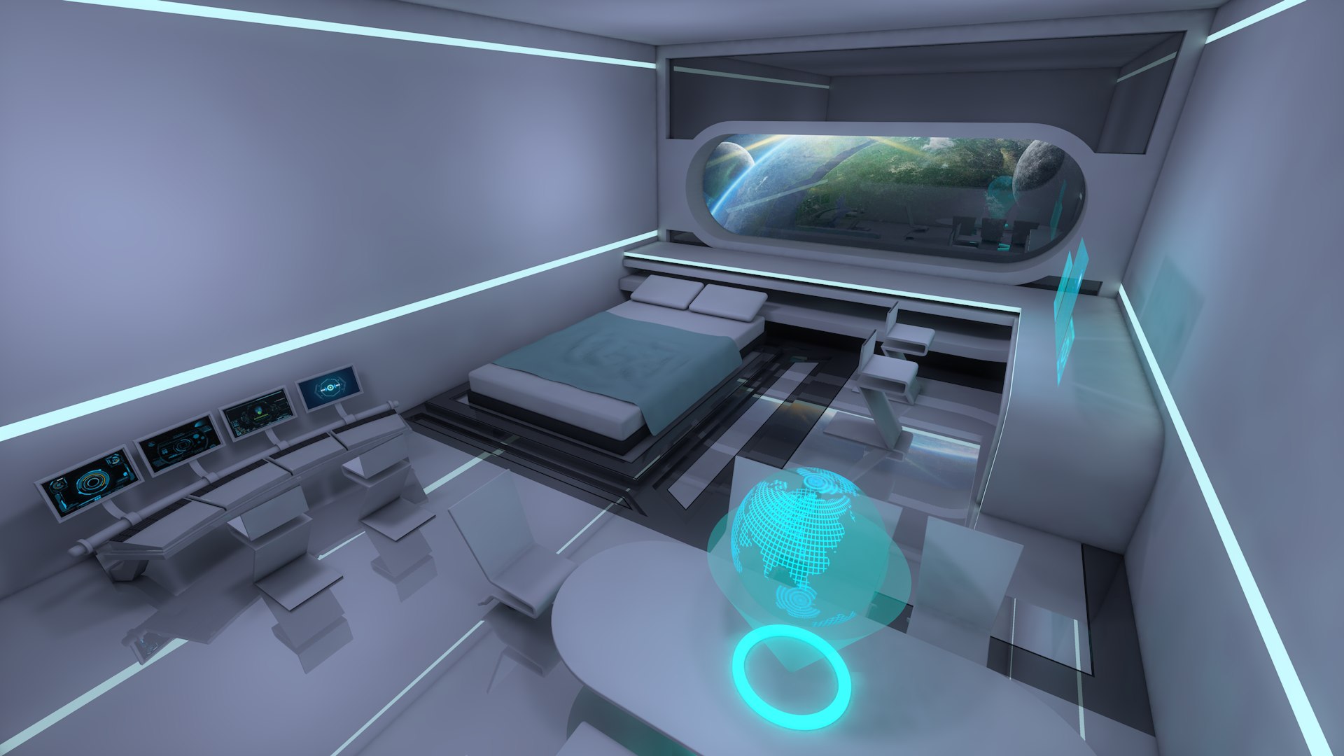 Sci Fi Room model - TurboSquid 1955552