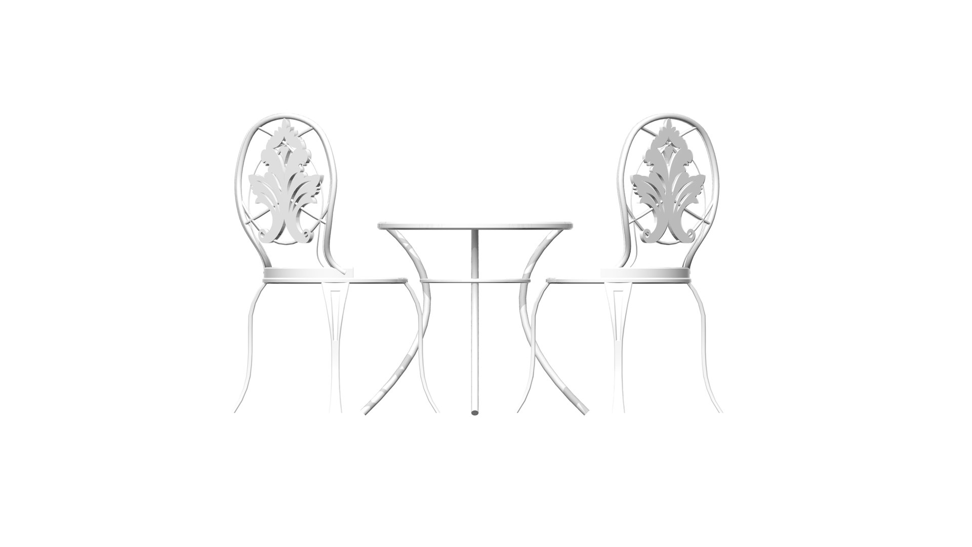 3D Model TABLE CHAIR SET - TurboSquid 2212394