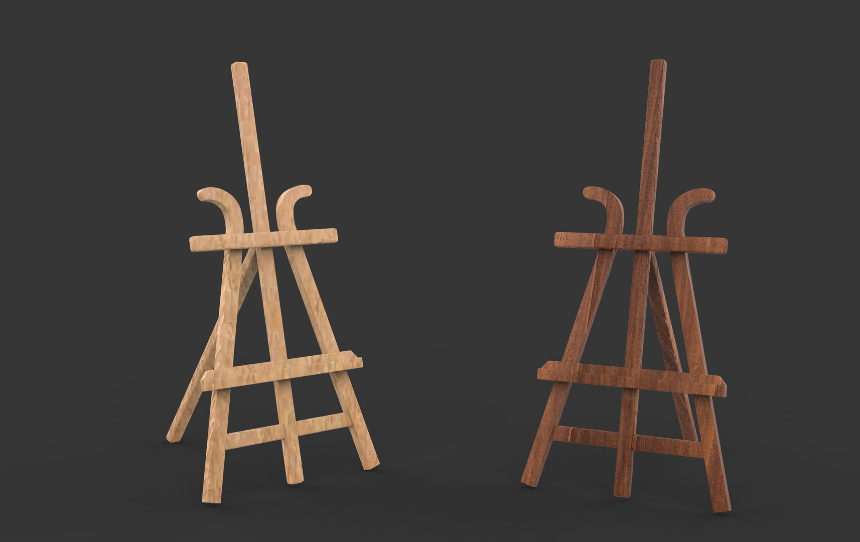 Antique French Mahogany Easel 3D Model 3D - TurboSquid 2333149