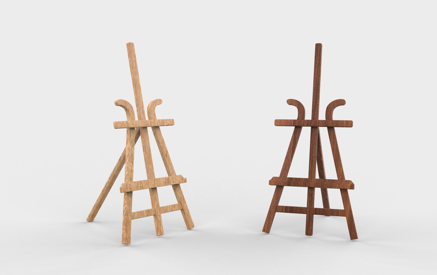 Antique French Mahogany Easel 3D Model 3D - TurboSquid 2333149