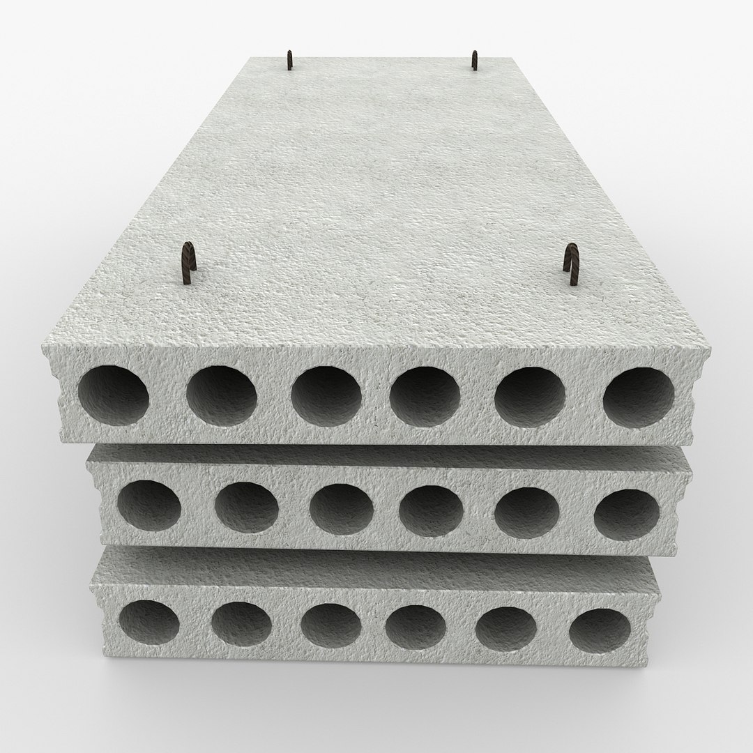 3d Model Concrete Slabs 1
