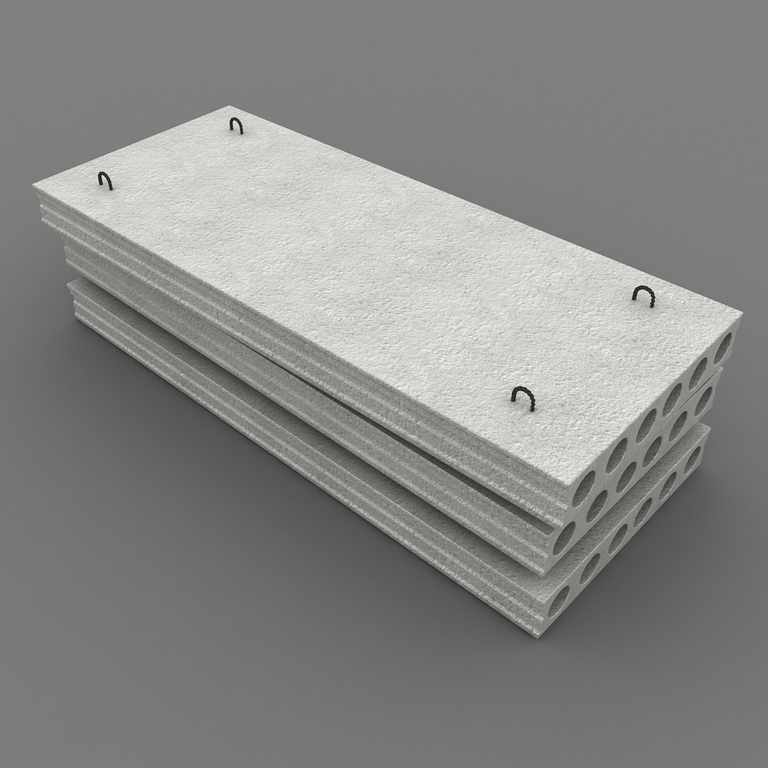 3d Model Concrete Slabs 1