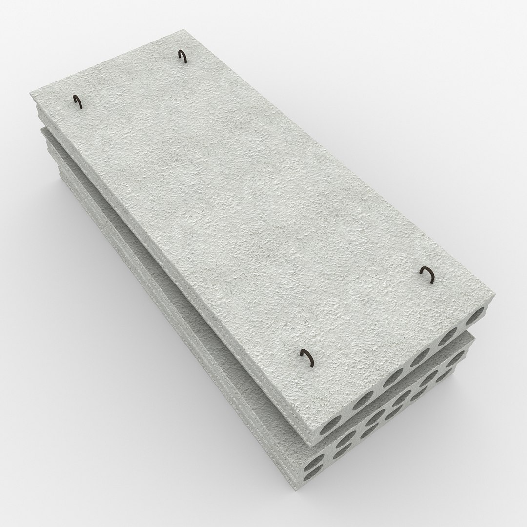 3d Model Concrete Slabs 1