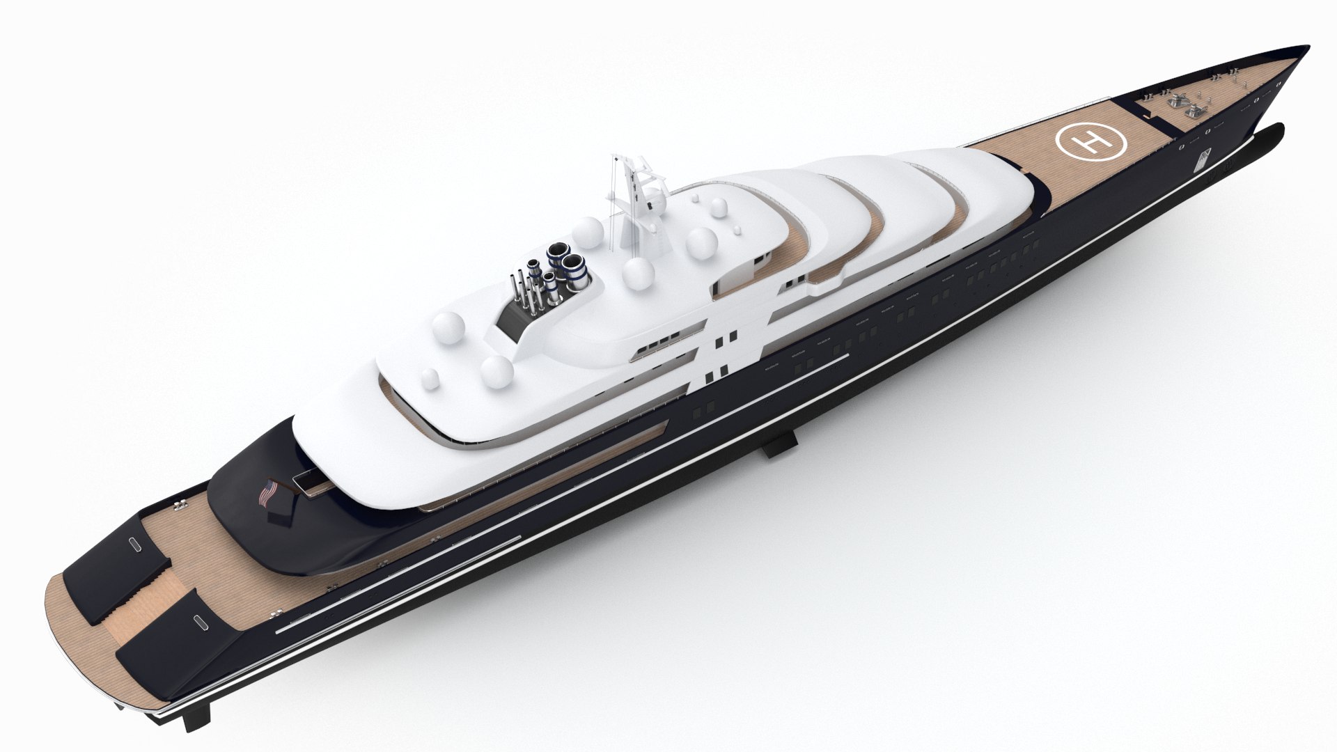 Polo Superyacht Dynamic Simulation Model - TurboSquid 2228257