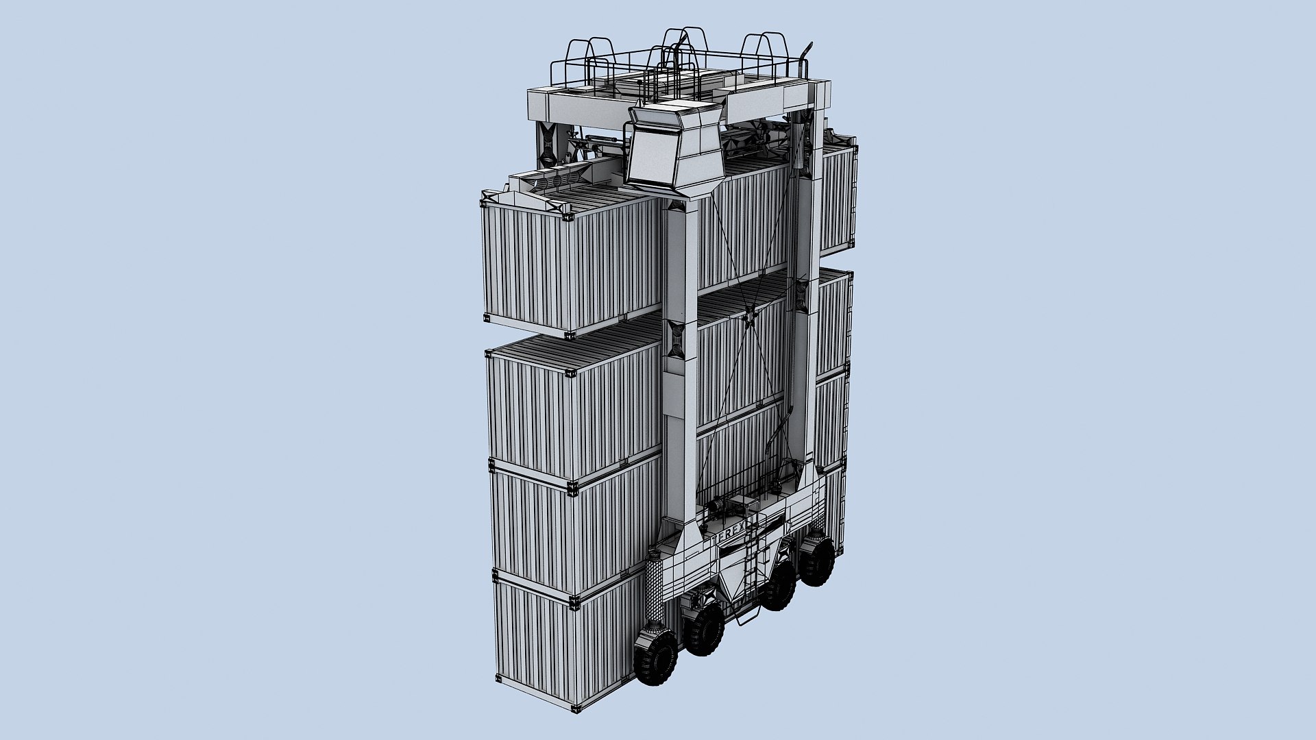 Straddle carrier 3D model - TurboSquid 1646102