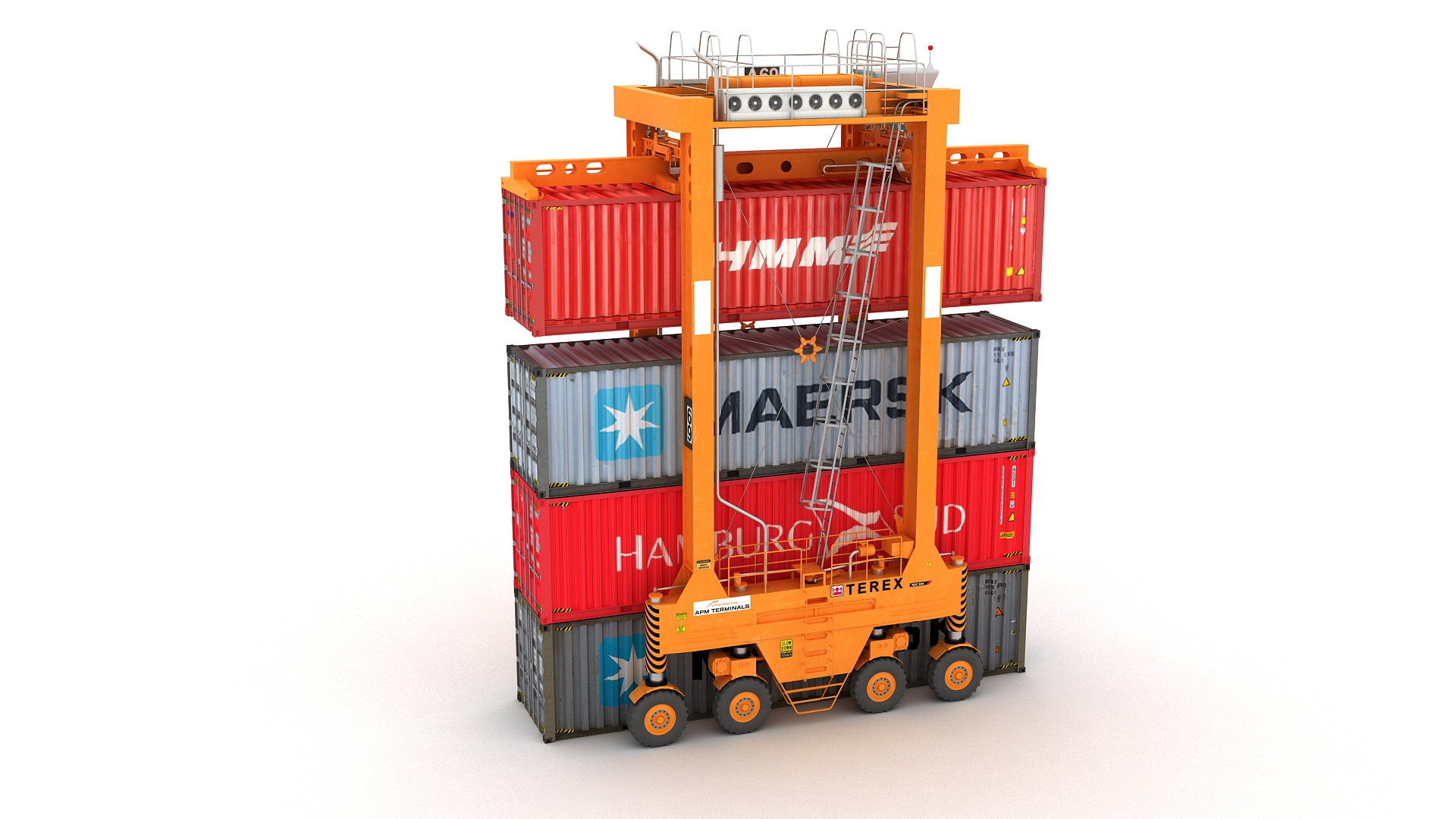 Straddle Carrier 3D Model - TurboSquid 1646102