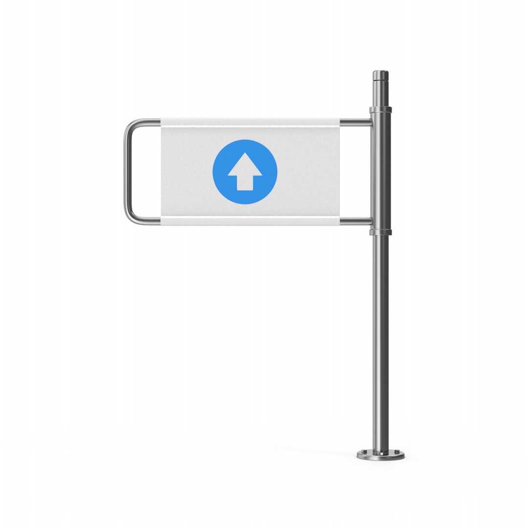 Supermarket Access Control Gate 3D Model - TurboSquid 2257091