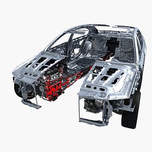 车架3D模型下载| TurboSquid