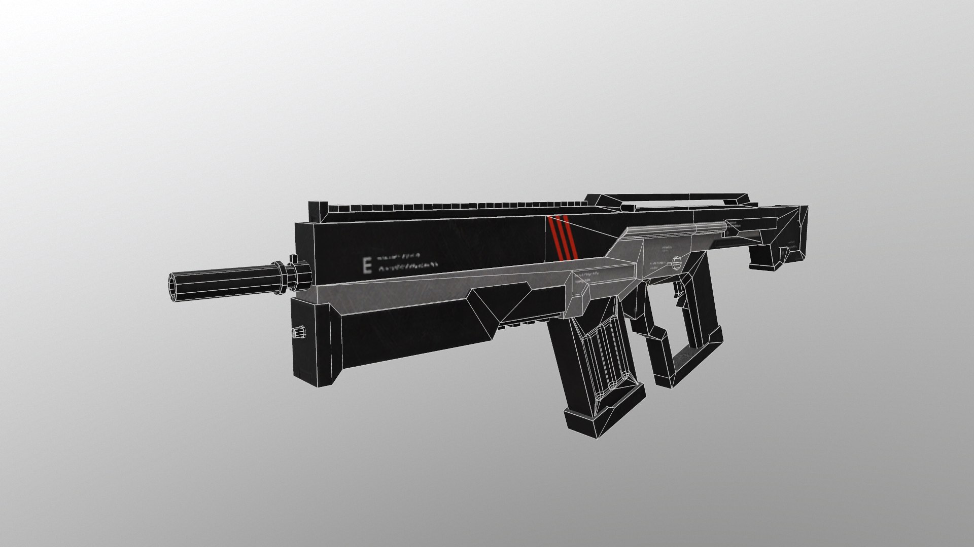 3D Model Assault Rifle Level 4 - TurboSquid 2190949