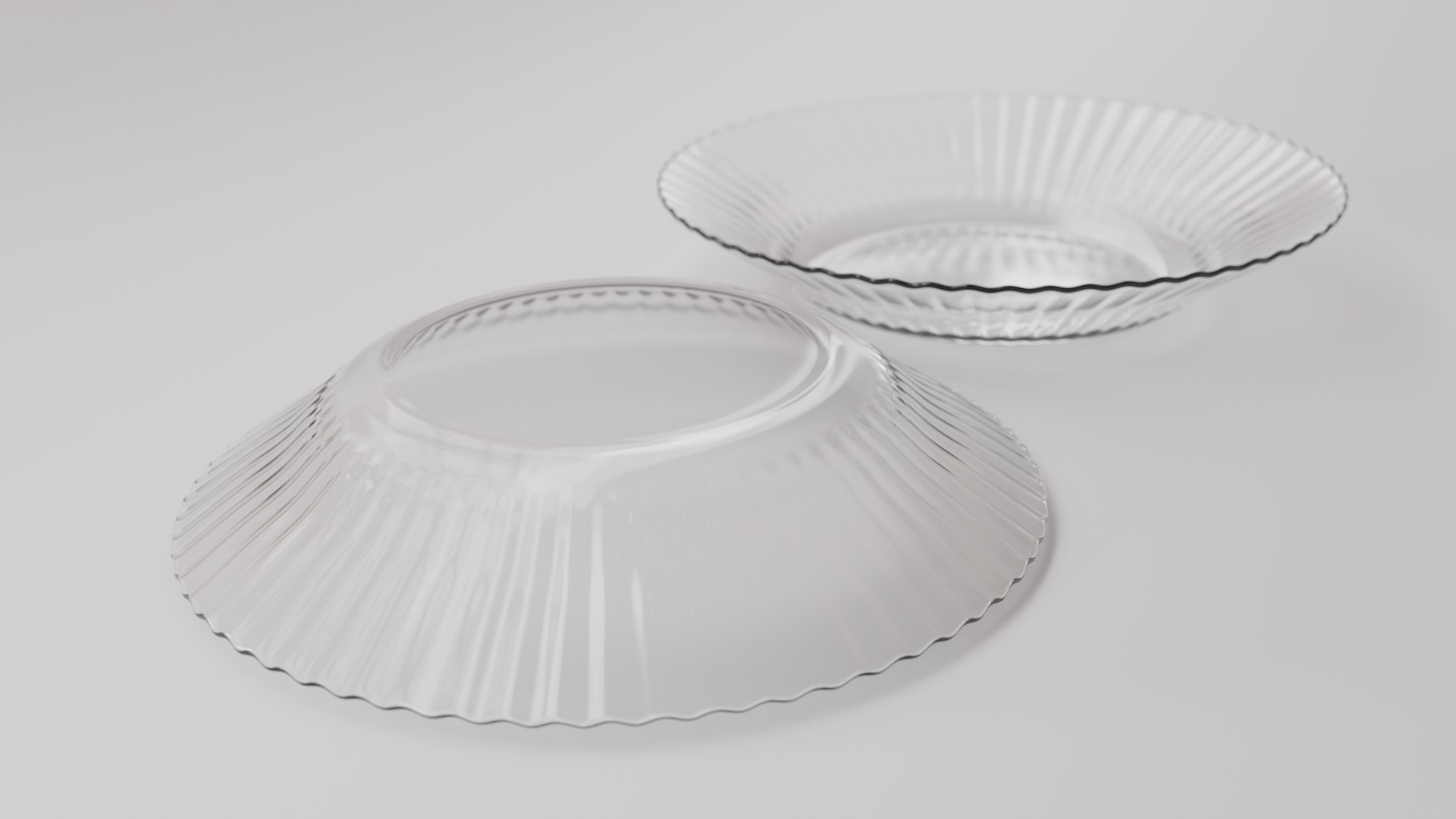 3D Classic Glass Plates Model - TurboSquid 1979138