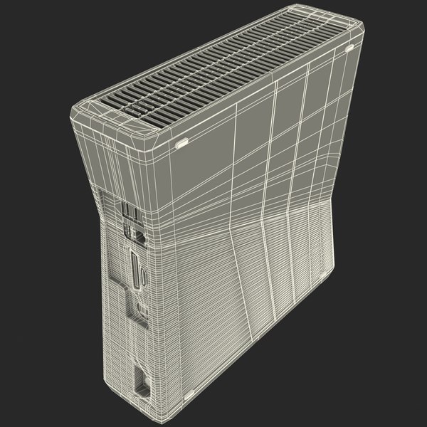 xbox 360 slim 3d model