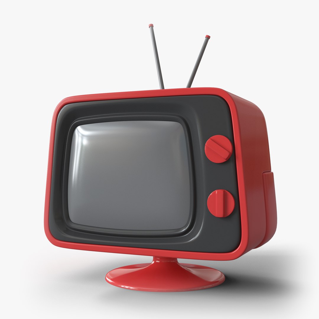 3D Cartoon Television 04 - TurboSquid 1876651