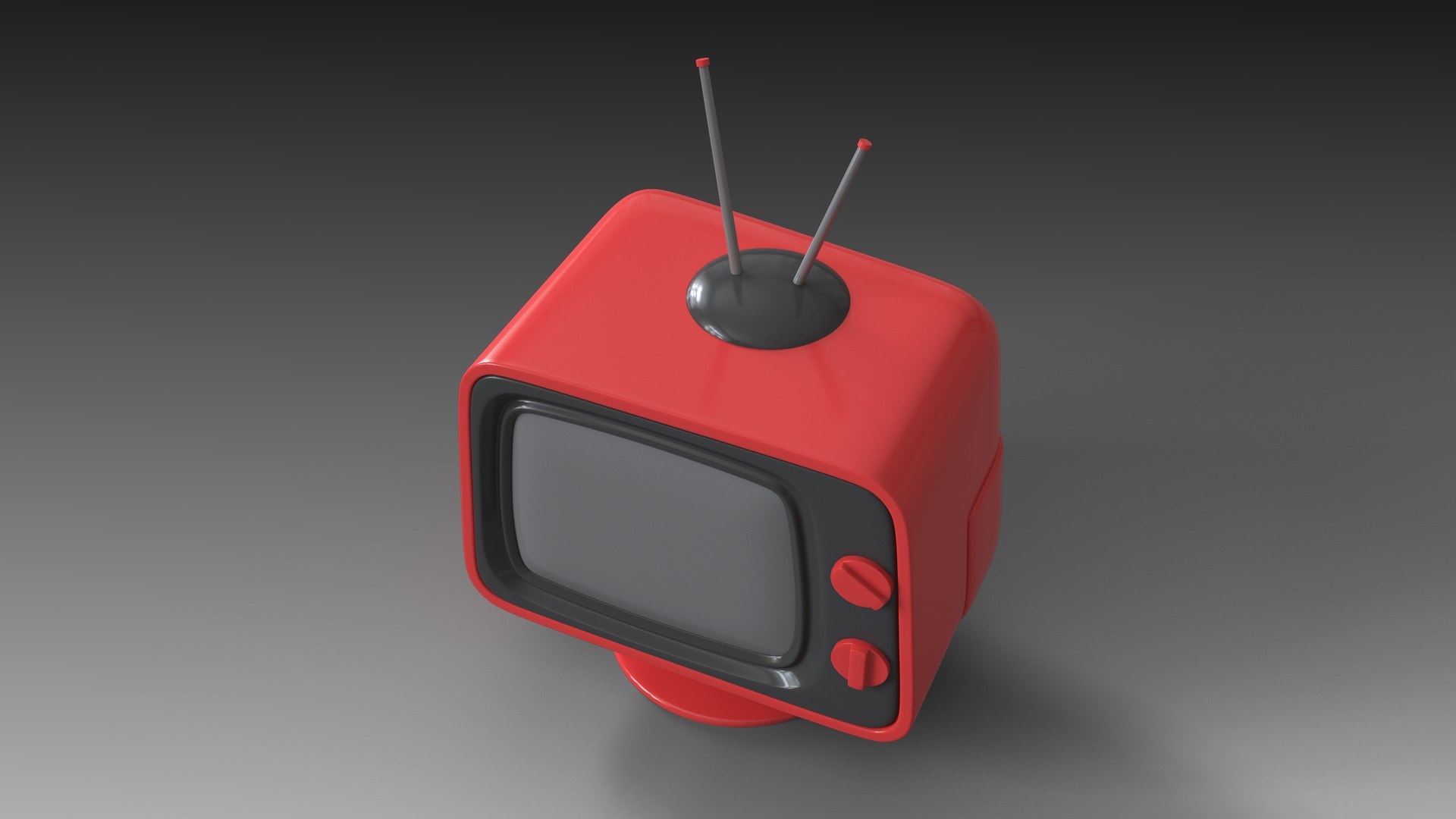 3D Cartoon Television 04 - TurboSquid 1876651