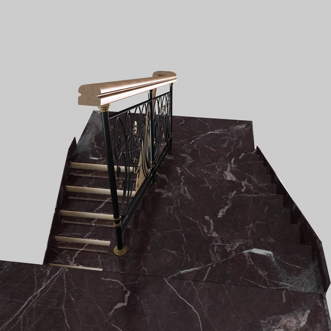 3ds Classic Marble Stairs