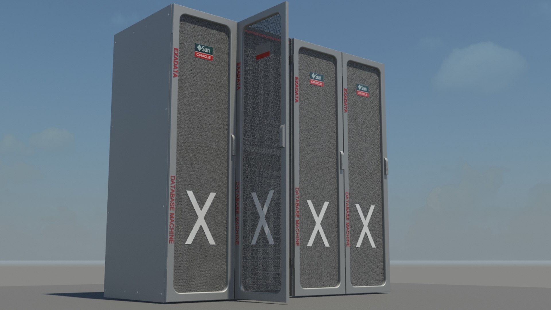 3d Model Oracle - Server Cluster