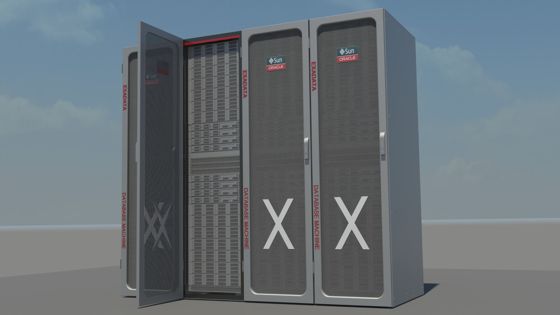 3d model oracle - server cluster