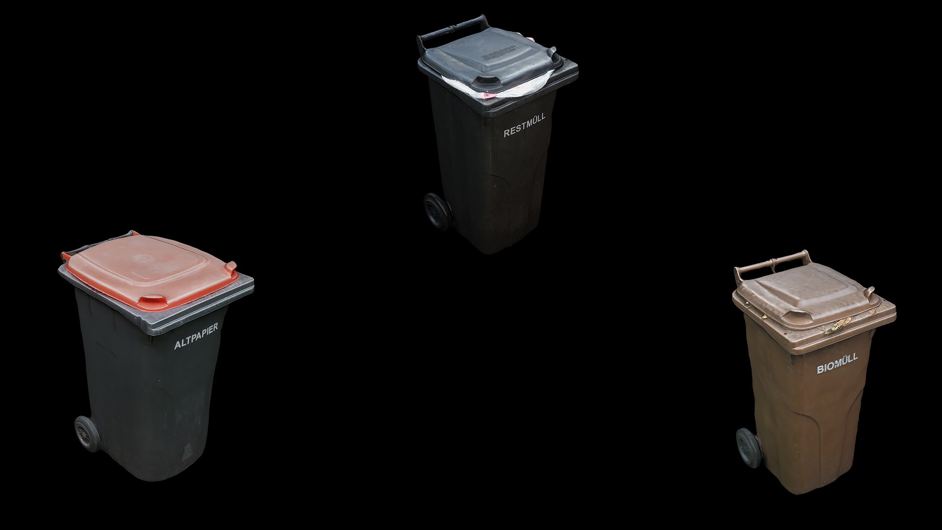3D Trash Container Collection 02 Model - TurboSquid 2066959
