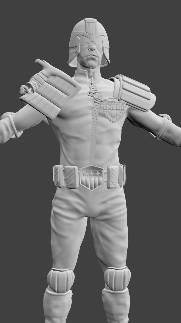 3D Judge Dredd - TurboSquid 1334699