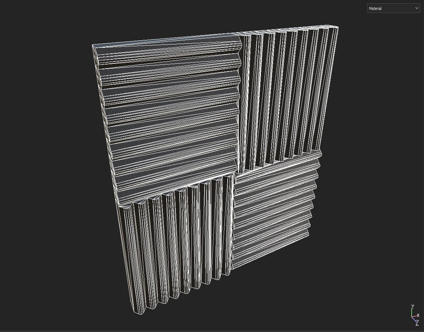 Acoustic Panel 3D - TurboSquid 2341053