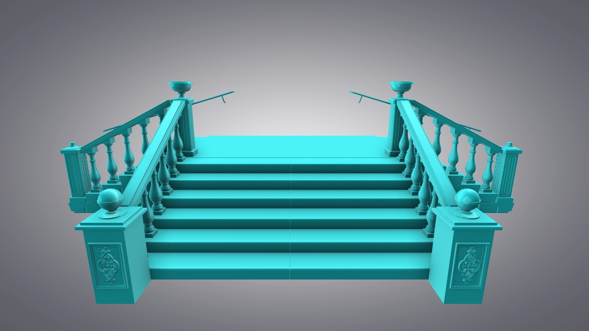 3D Outdoor Stairs - TurboSquid 1294150