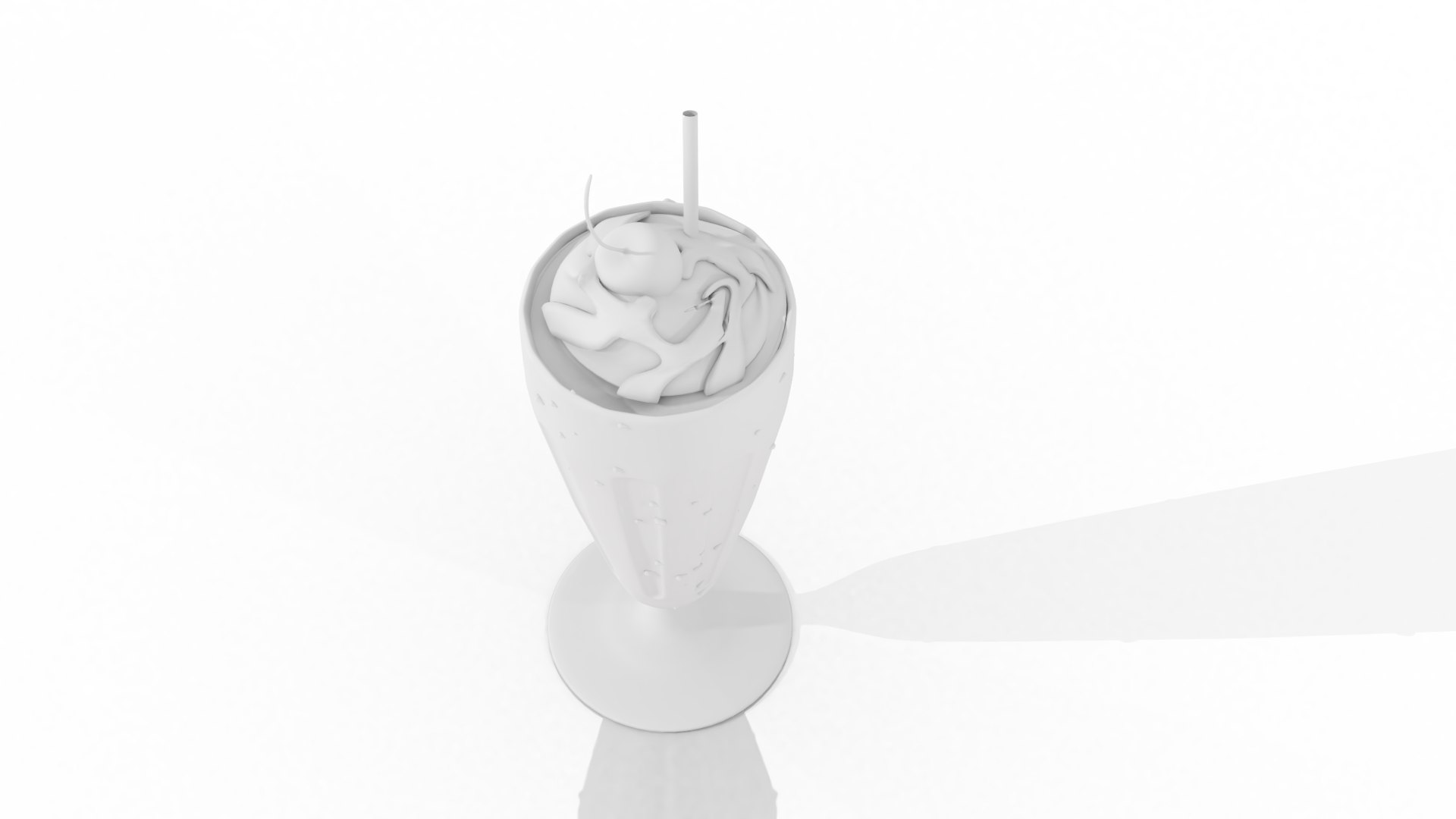 Cold Milkshake Model - TurboSquid 1304075