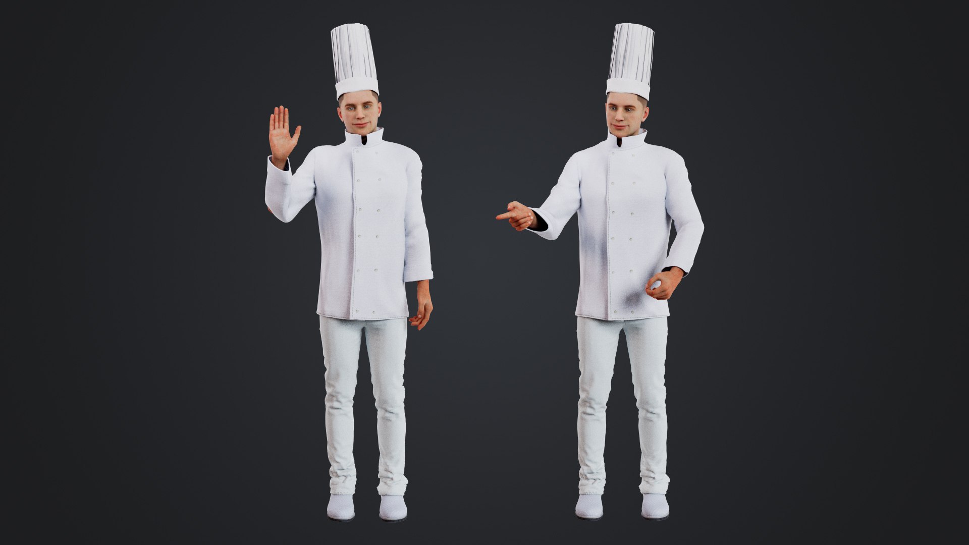Male Chef Rigged 3D - TurboSquid 2322837