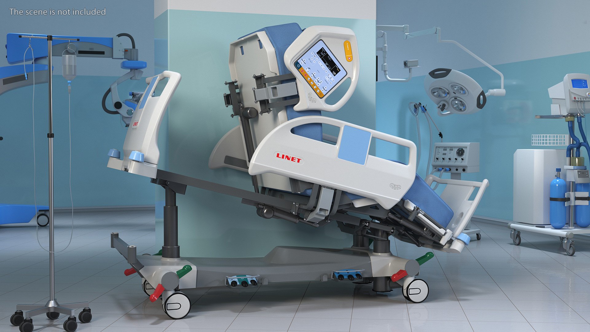 LINET Multifunctional Hospital Bed 3D Model - TurboSquid 2206802