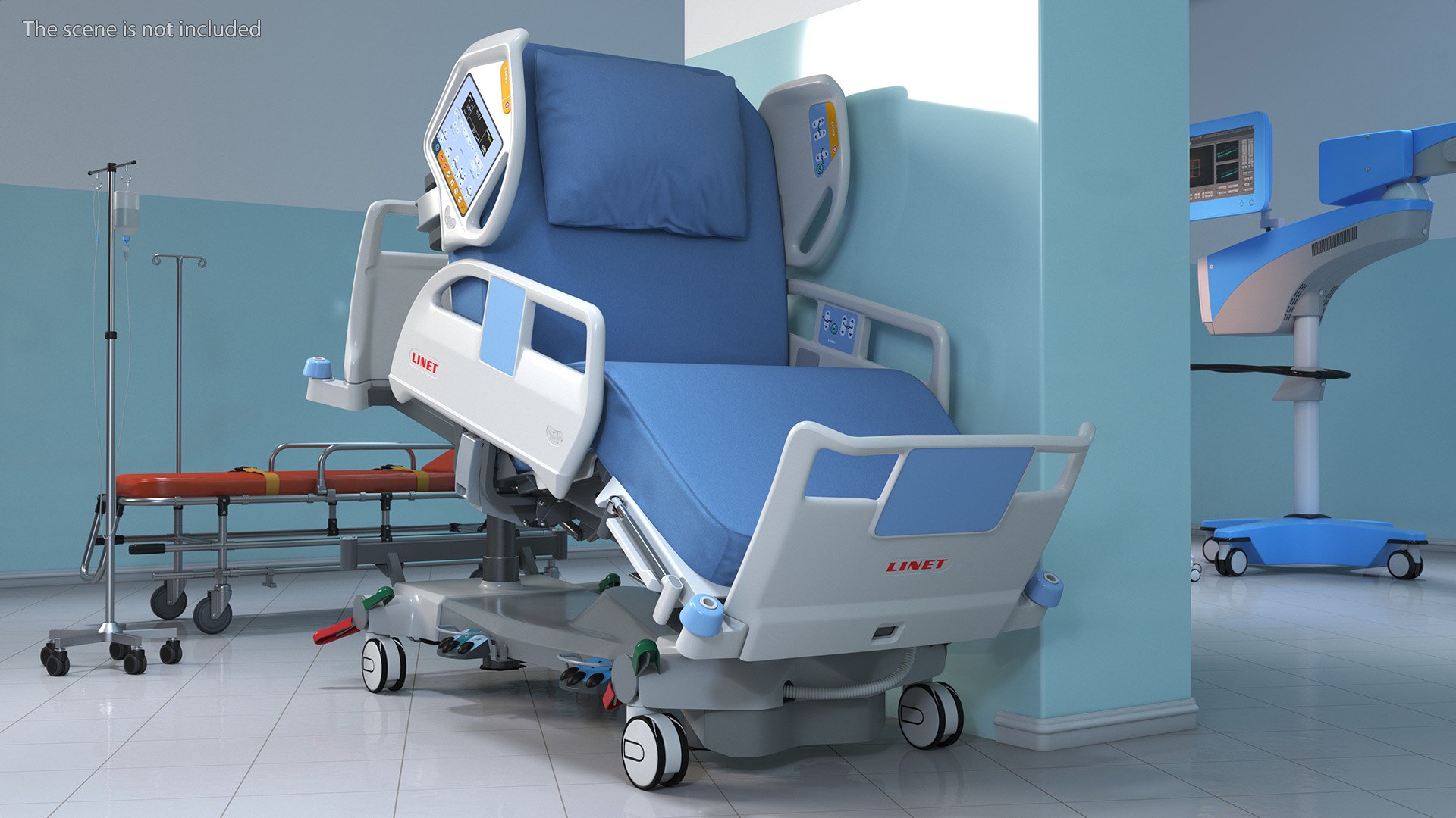 LINET Multifunctional Hospital Bed 3D Model - TurboSquid 2206802