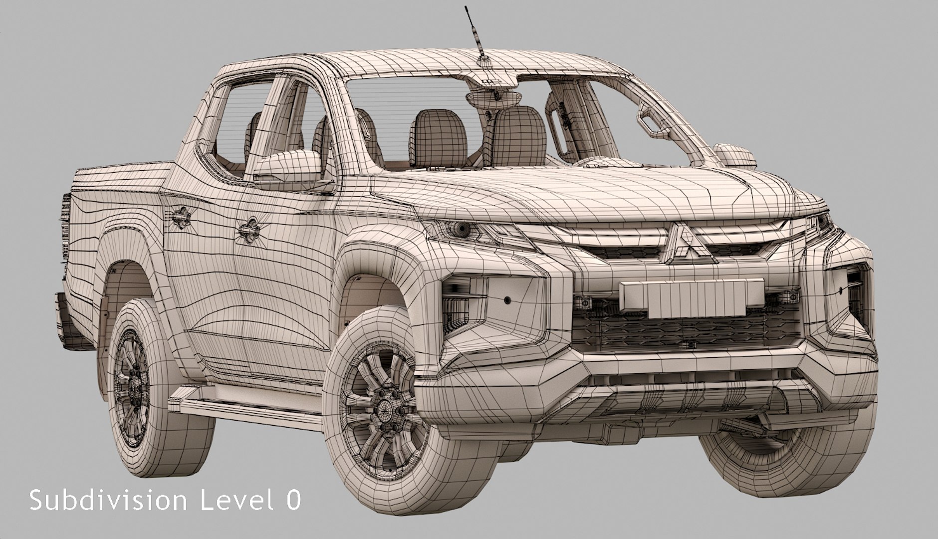 2020 Mitsubishi L200 3D Model - TurboSquid 1386626