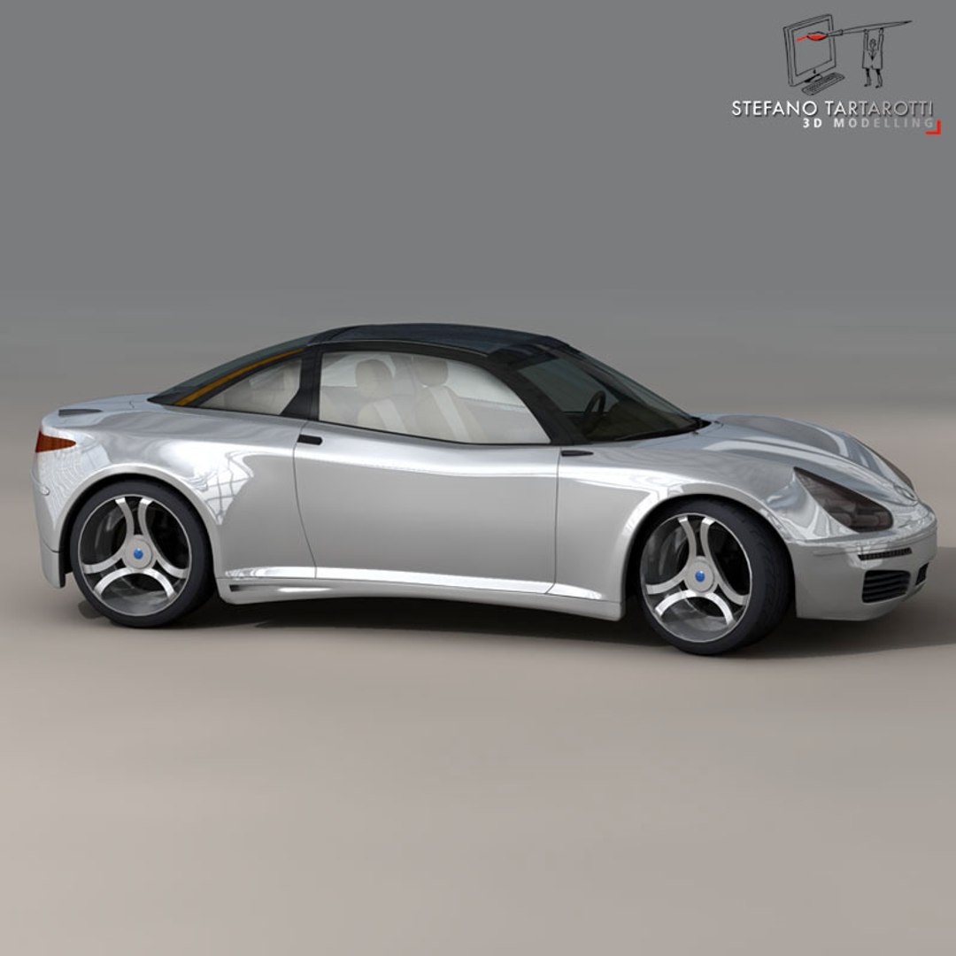 Generic Electric Concept Sports Car 3d Model