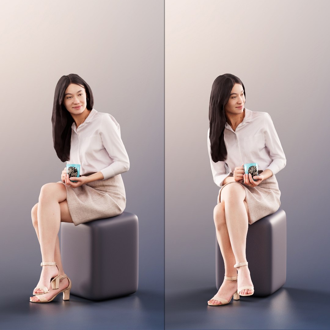 Woman Young Business 3D Model - TurboSquid 1710034