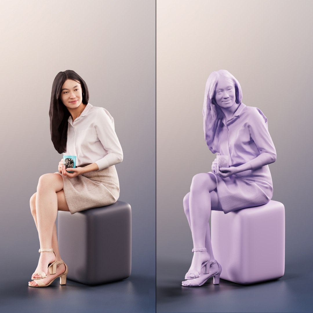 Woman Young Business 3D Model - TurboSquid 1710034