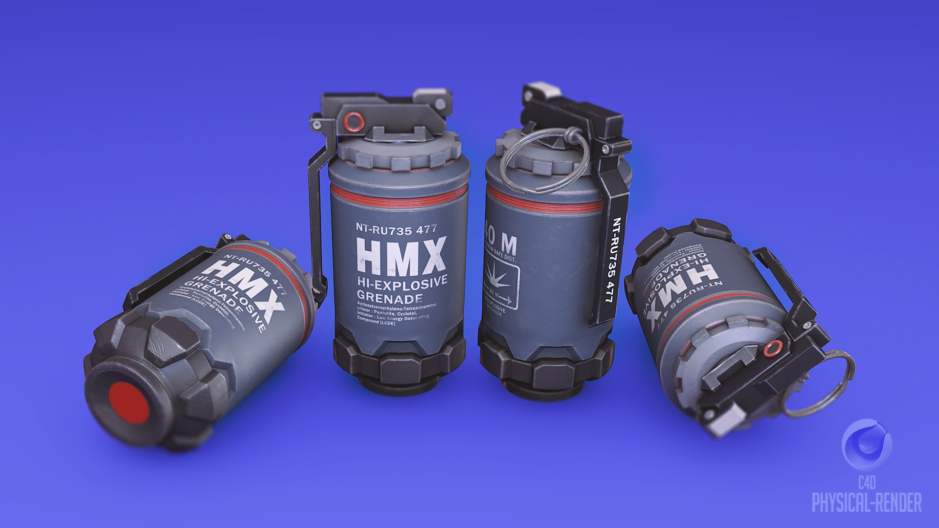 Sci Fi Grenade Elysium 3D Model - TurboSquid 1440831