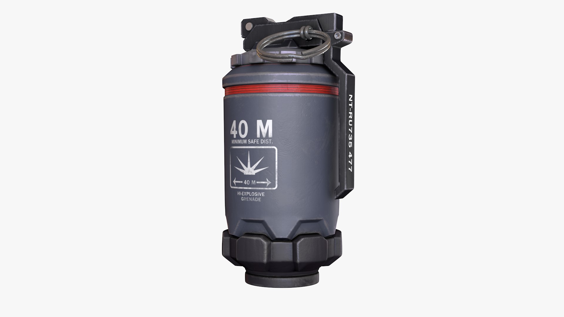 Sci Fi Grenade Elysium 3D Model - TurboSquid 1440831