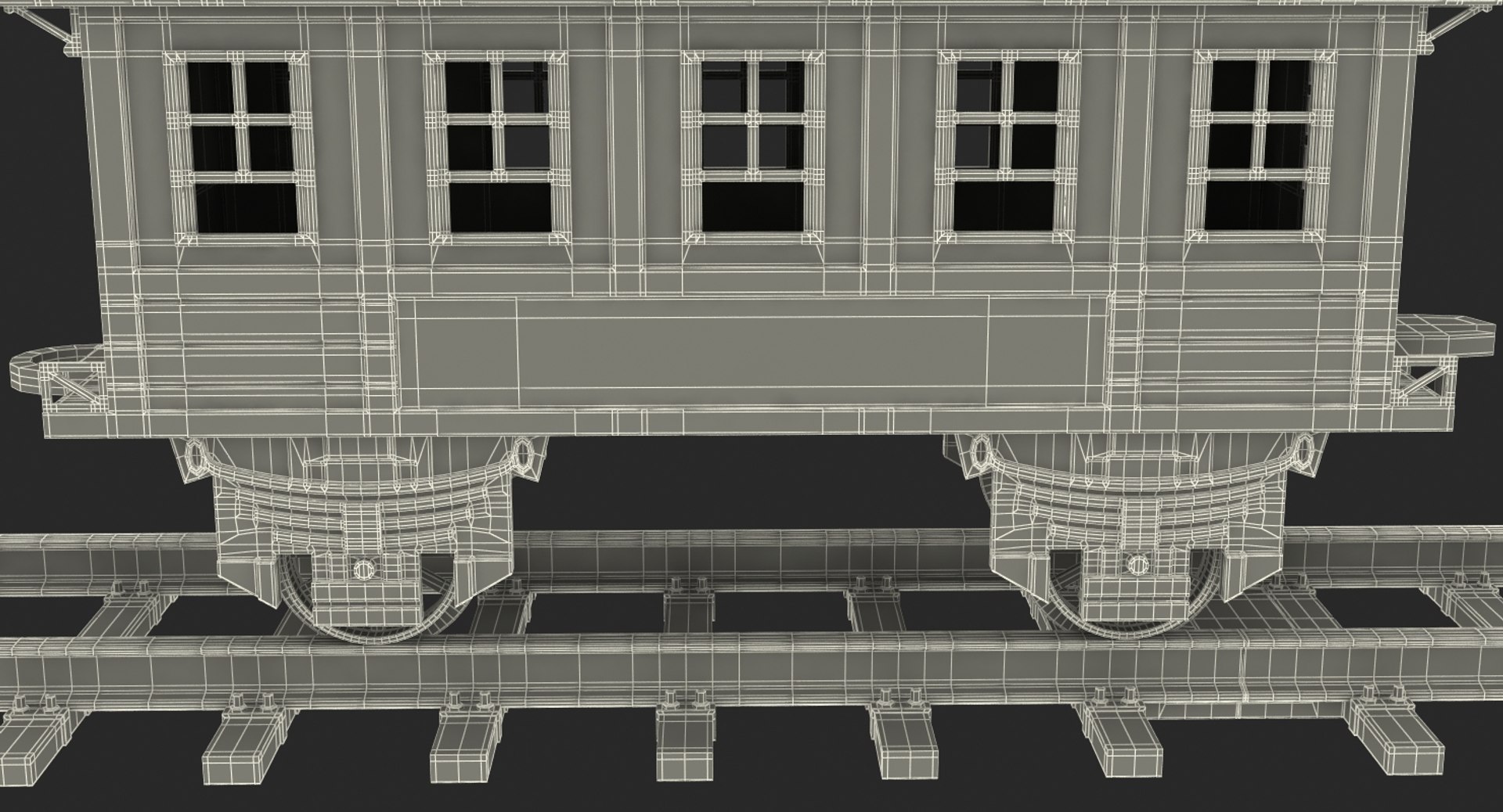 Toy Train Carriage Rails Model - TurboSquid 1340530
