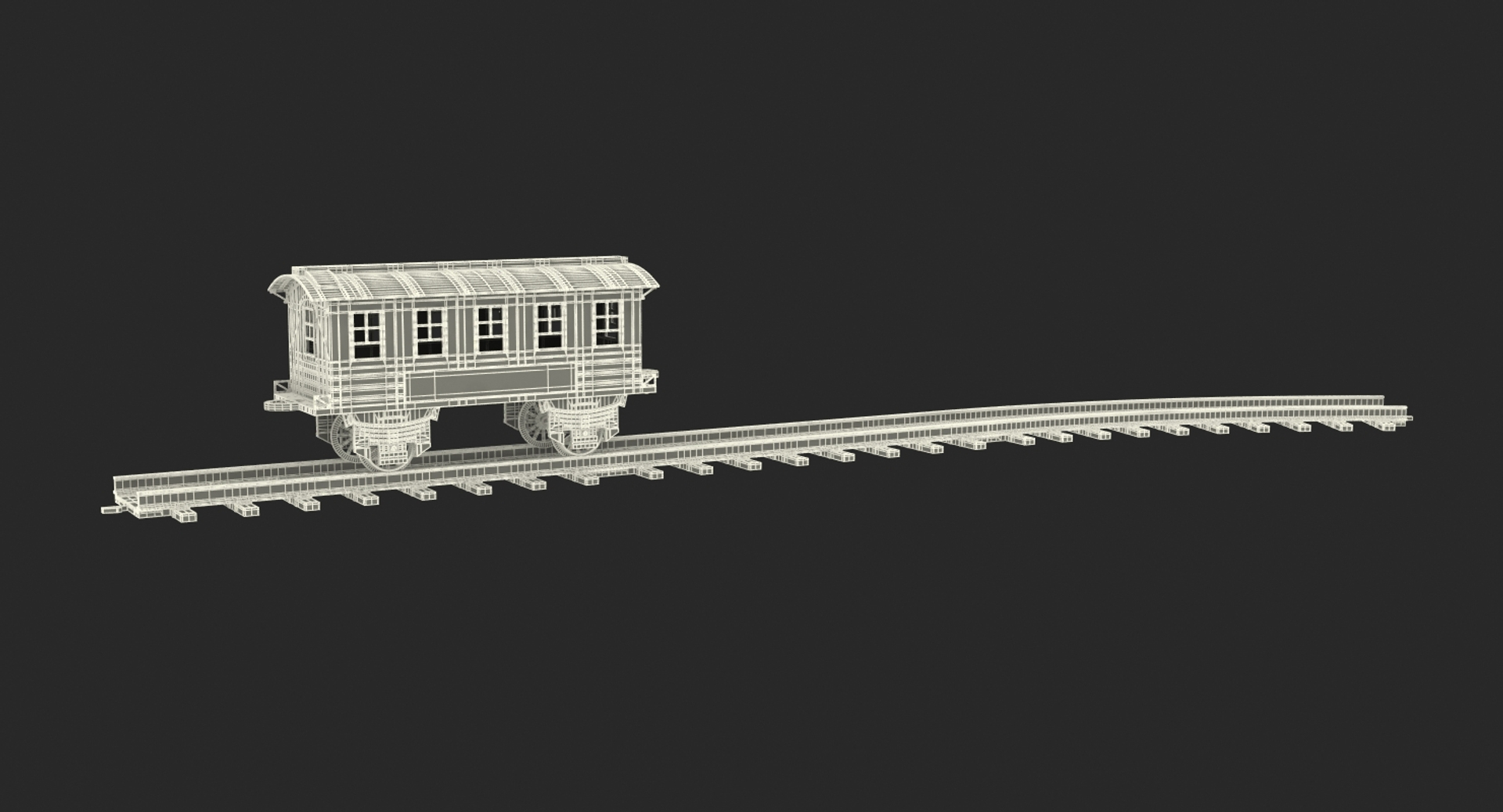 Toy Train Carriage Rails Model - TurboSquid 1340530