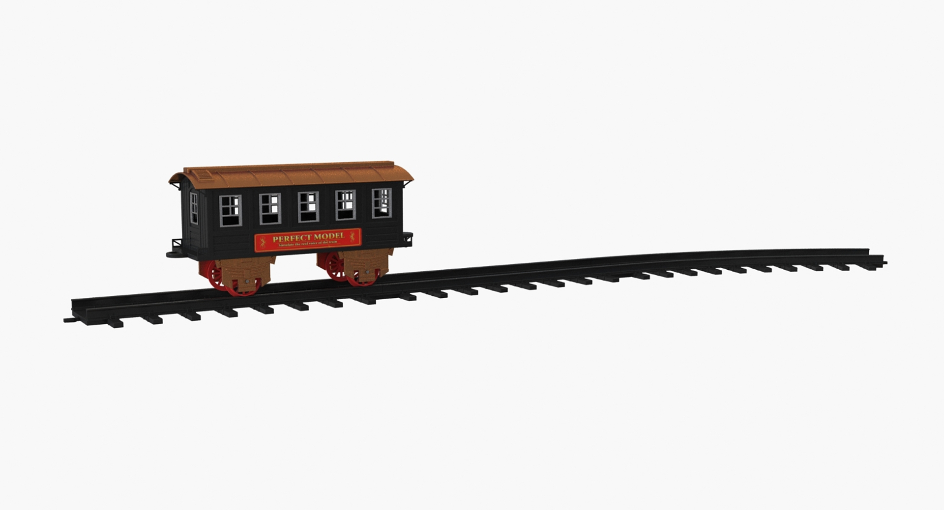 Toy Train Carriage Rails Model - TurboSquid 1340530