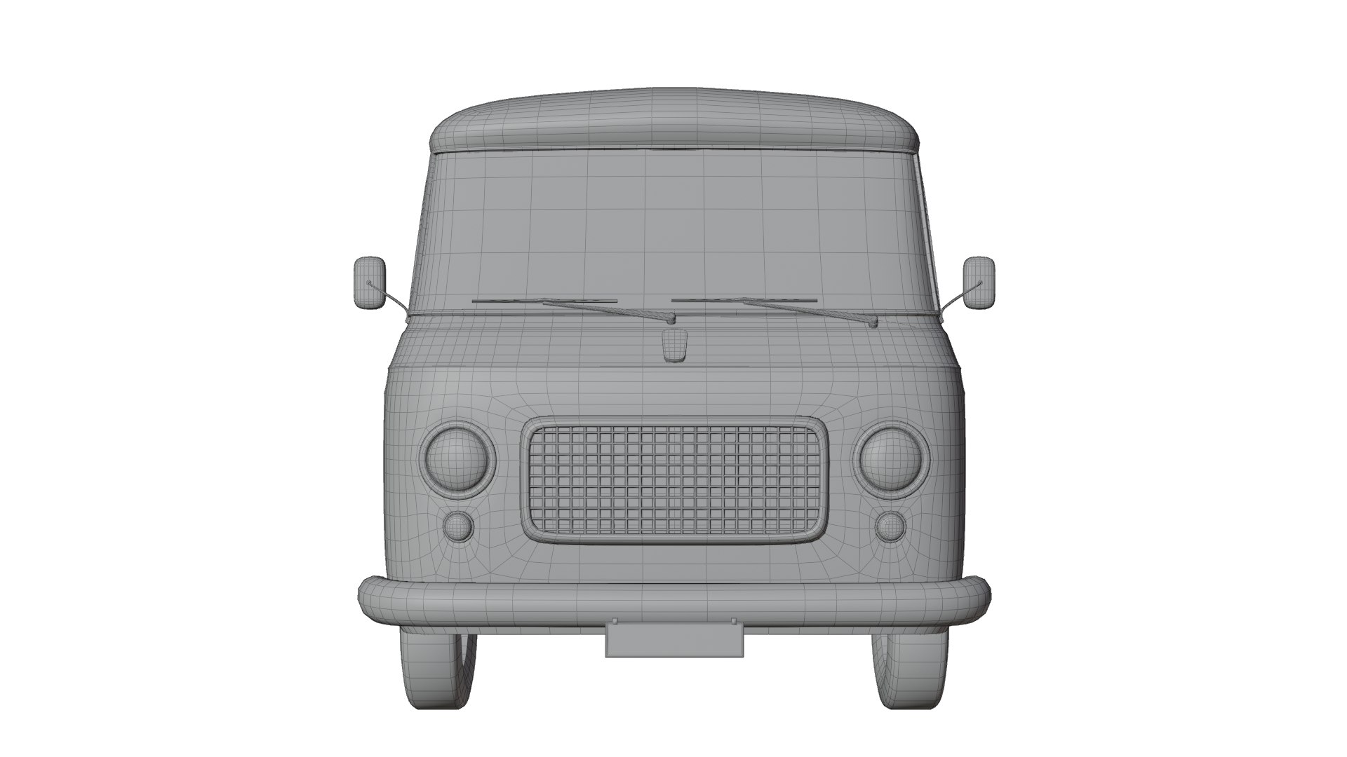 Vintage Cargo Van 3D Model - TurboSquid 2272952