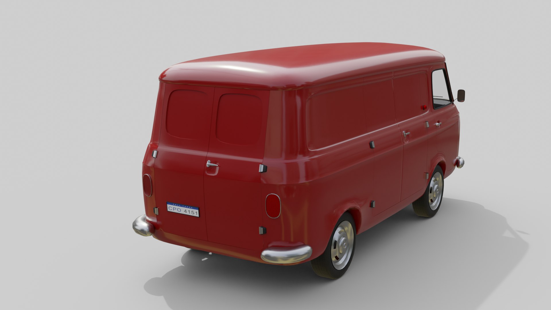 Vintage Cargo Van 3D Model - TurboSquid 2272952