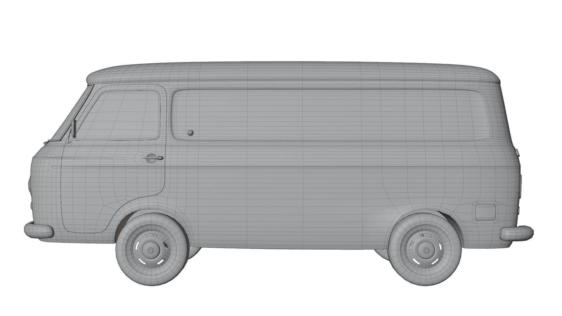 Vintage Cargo Van 3D Model - TurboSquid 2272952