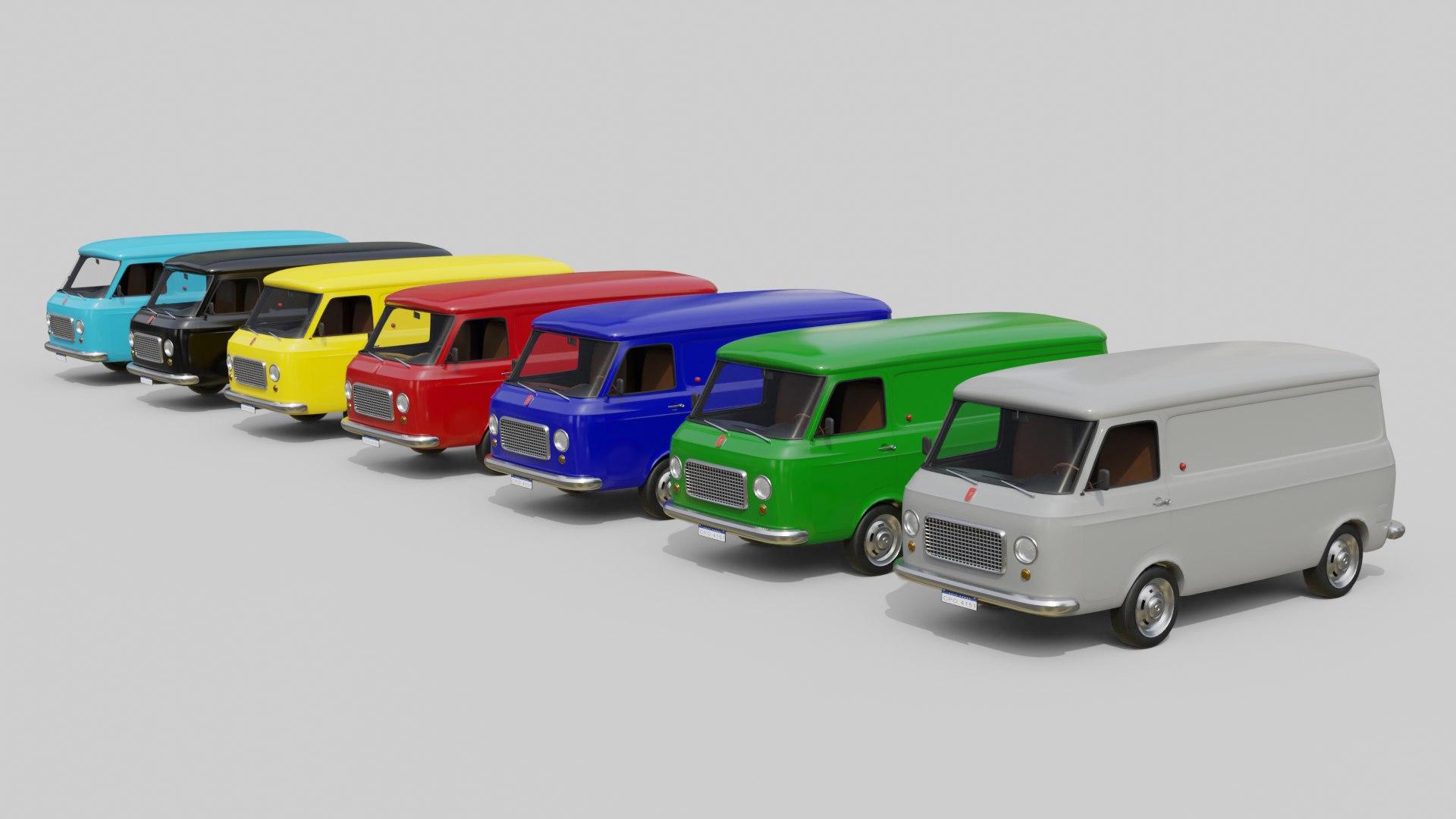 Vintage Cargo Van 3D Model - TurboSquid 2272952