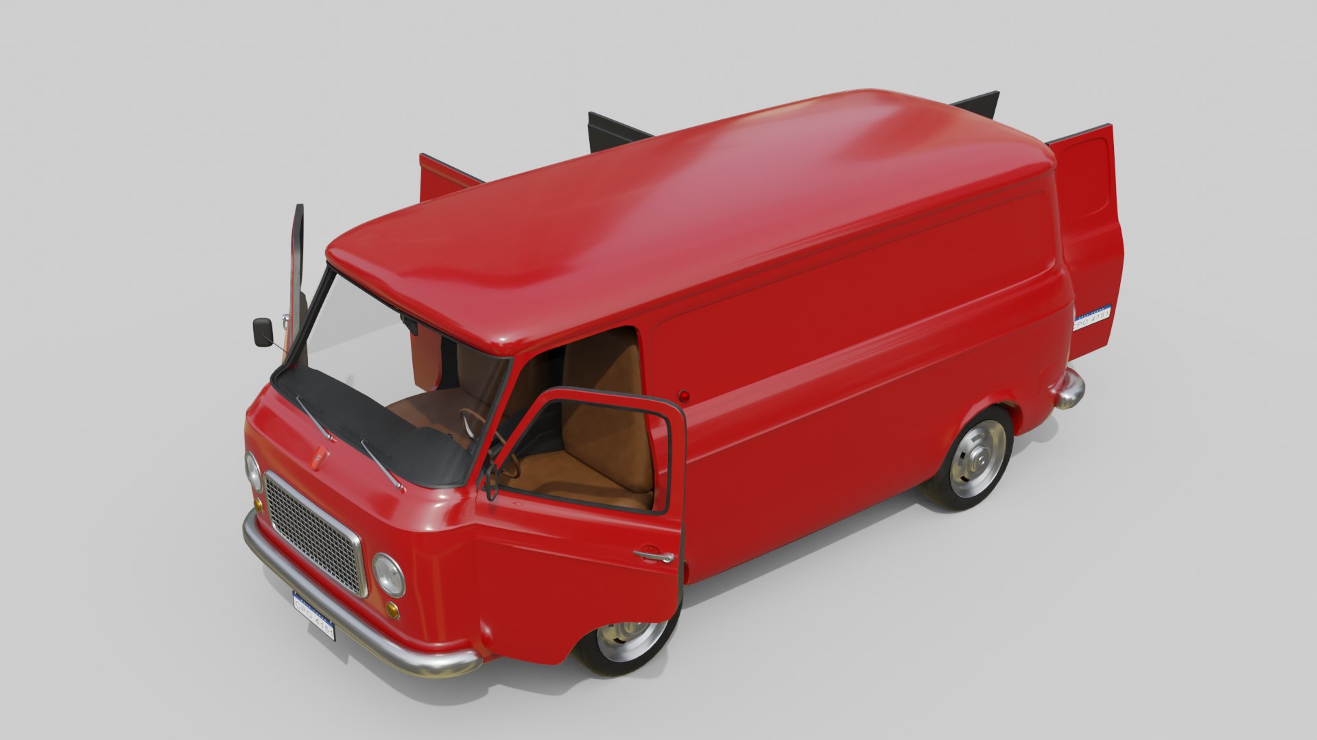 Vintage Cargo Van 3D Model - TurboSquid 2272952