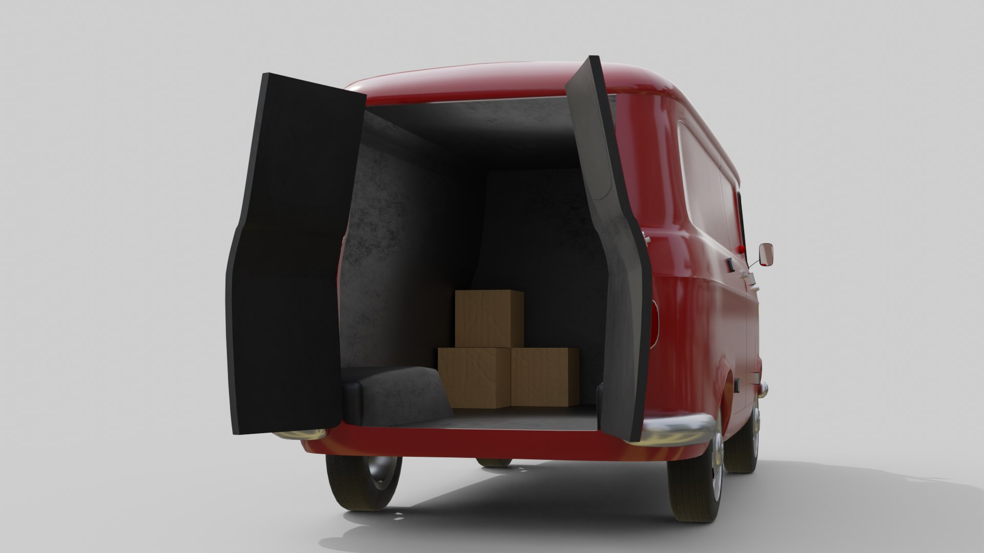 Vintage Cargo Van 3D Model - TurboSquid 2272952