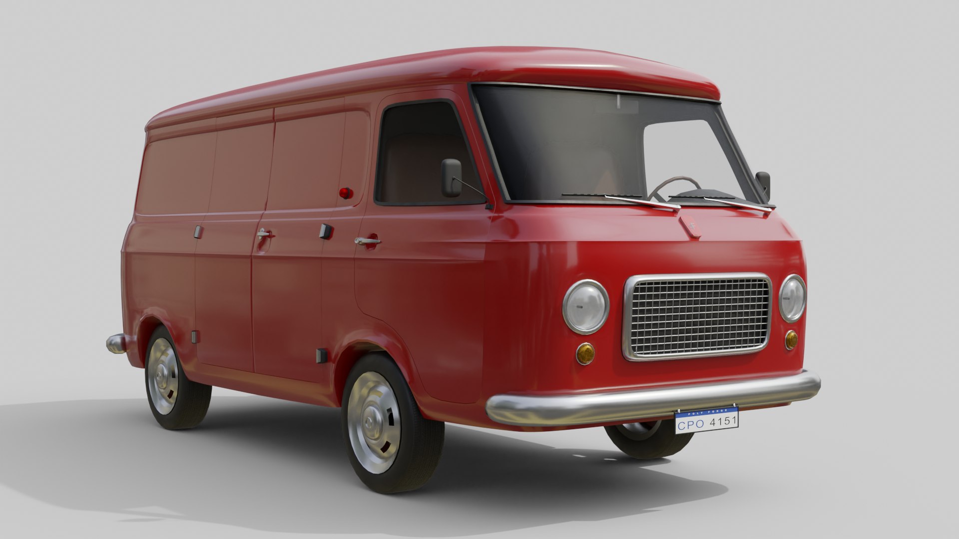 Vintage Cargo Van 3D Model - TurboSquid 2272952