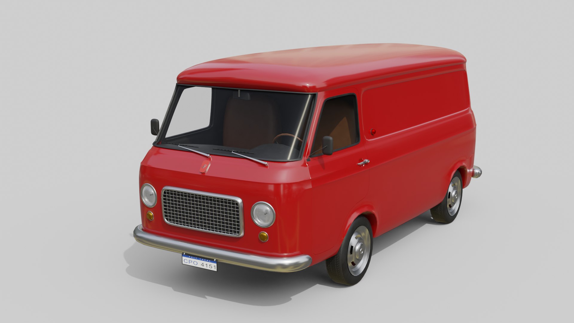 Vintage Cargo Van 3D Model - TurboSquid 2272952